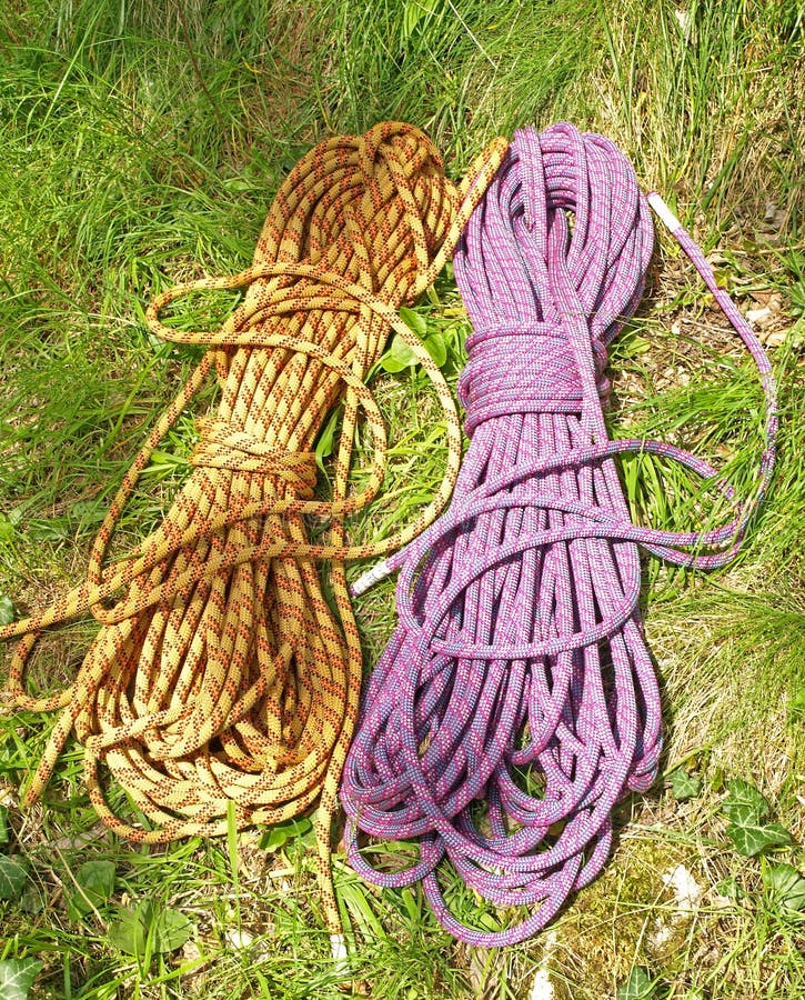 Climbing half rope detail stock photo. Image of safety - 23499692