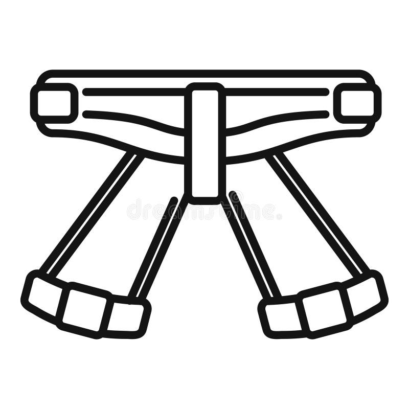 Climbing Harness Equipment Icon, Outline Style Stock Illustration ...