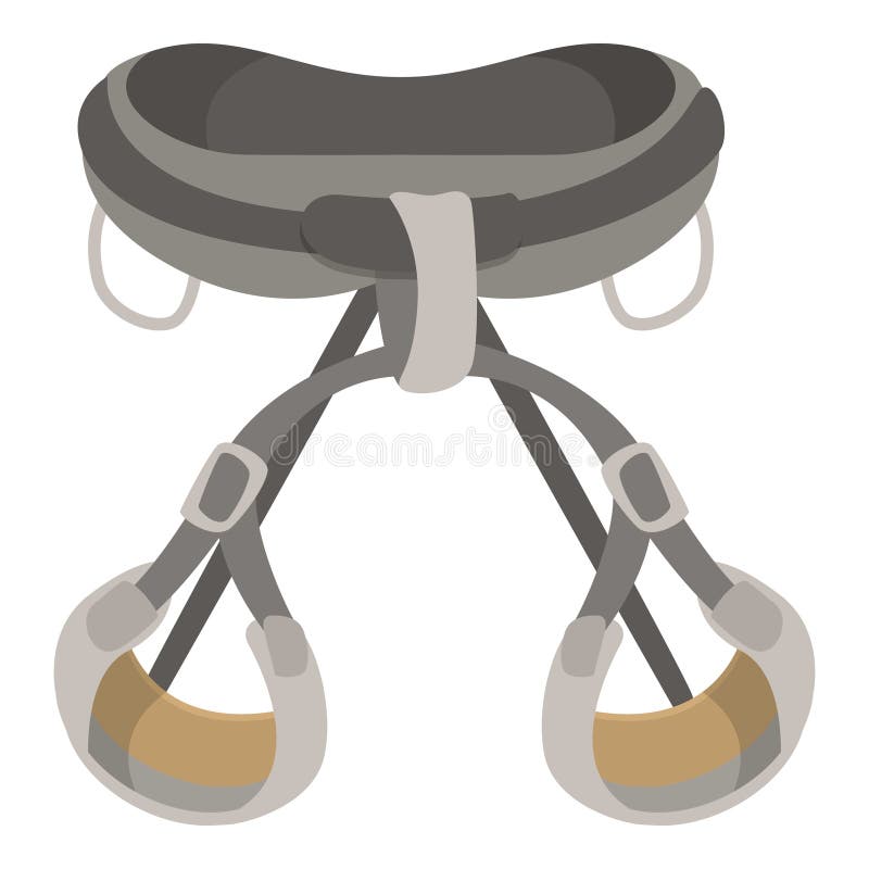 Climbing Harness Isolated on White Background Stock Vector ...
