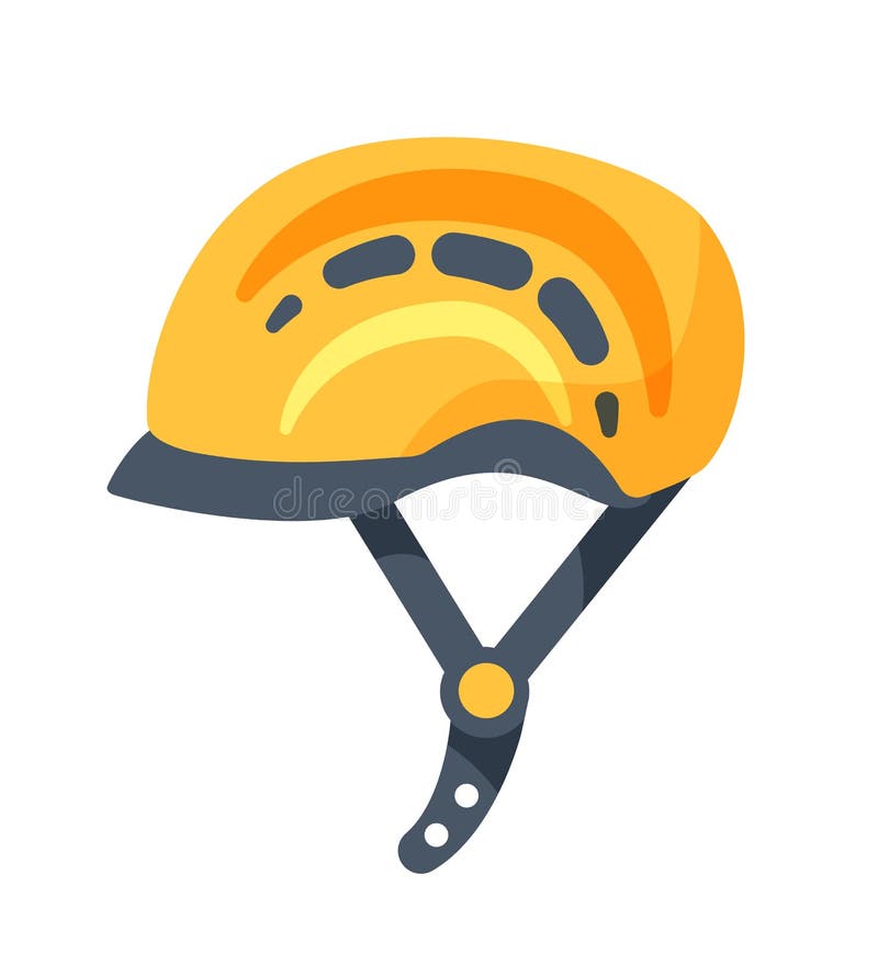 Climbing Helmet Sport Equipment Isolated on White Stock Vector ...