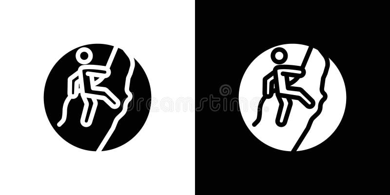 Climbing Icon Logo Set Vector Stock Vector - Illustration of climbing ...