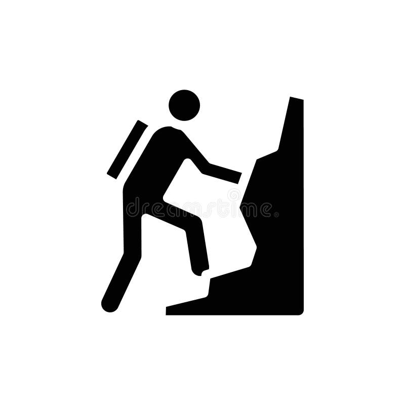 Climbing Icon Web Design in Vector Stock Vector - Illustration of ...