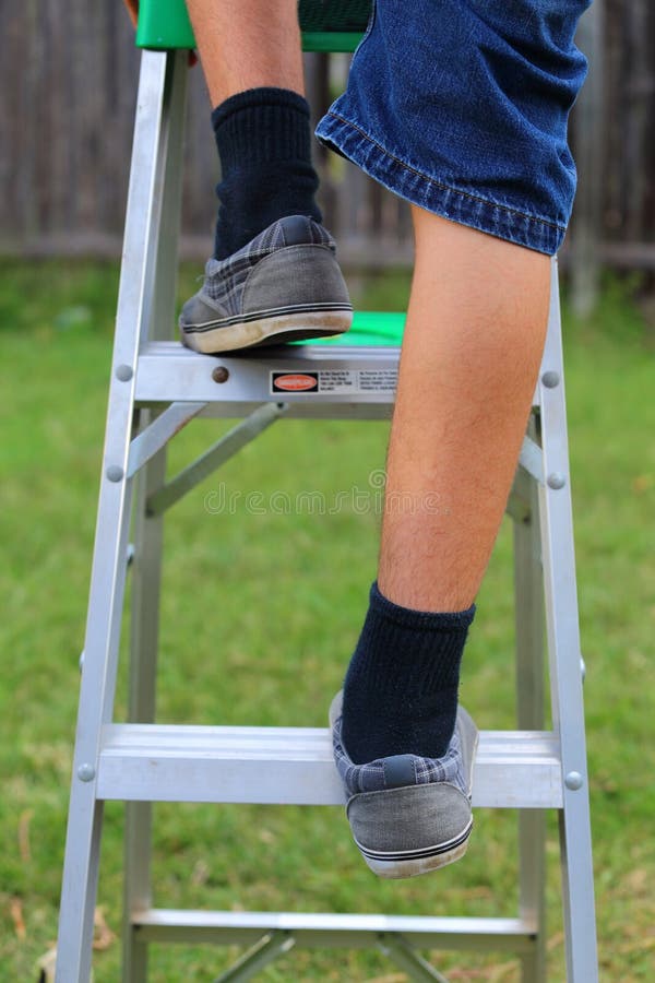 Climbing the Ladder stock image. Image of idea, stairway - 30725823