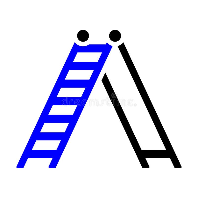 Climbing Ladder Icon stock illustration. Illustration of bangladesh ...
