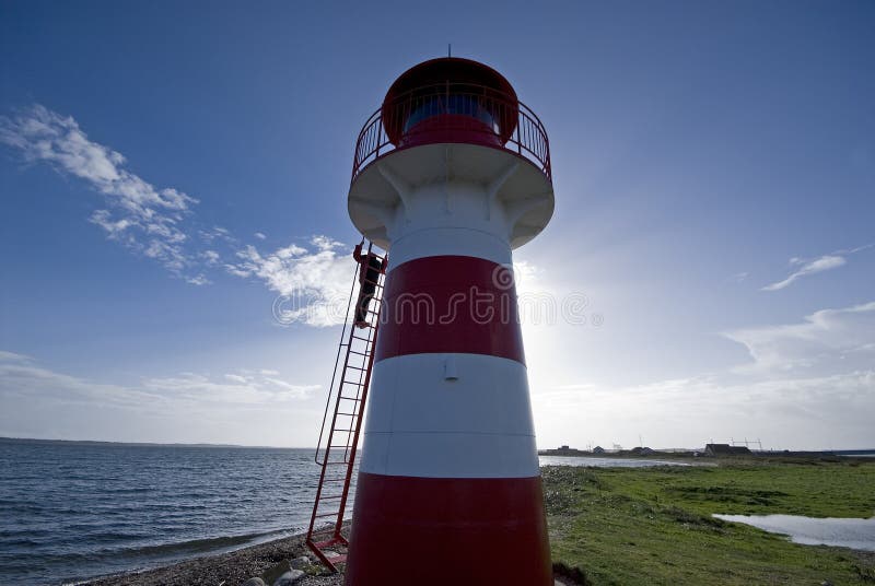 Lighthouse stock photo. Image of ocean, mark, white, landscape - 65270