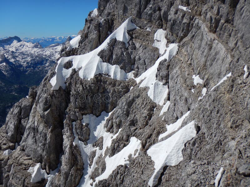 Climbing Mountain Ridge Watzmann in Germany Stock Image - Image of ...