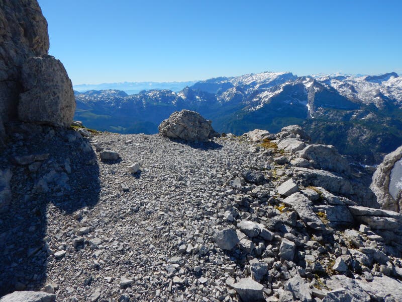 Climbing Mountain Ridge Watzmann in Germany Stock Image - Image of high ...