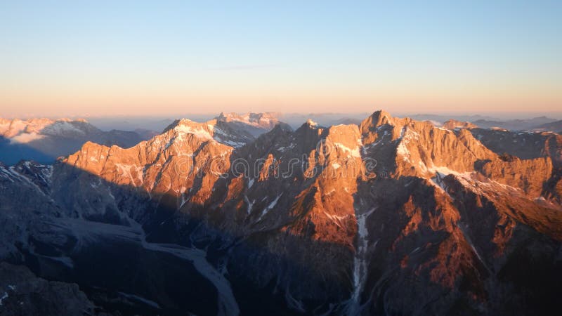 Climbing Mountain Ridge Watzmann in Germany Stock Image - Image of ...
