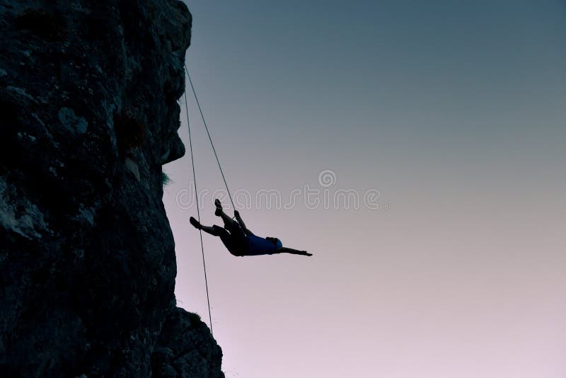 Climbing Mountaineering Accidents Stock Image - Image of challenging ...
