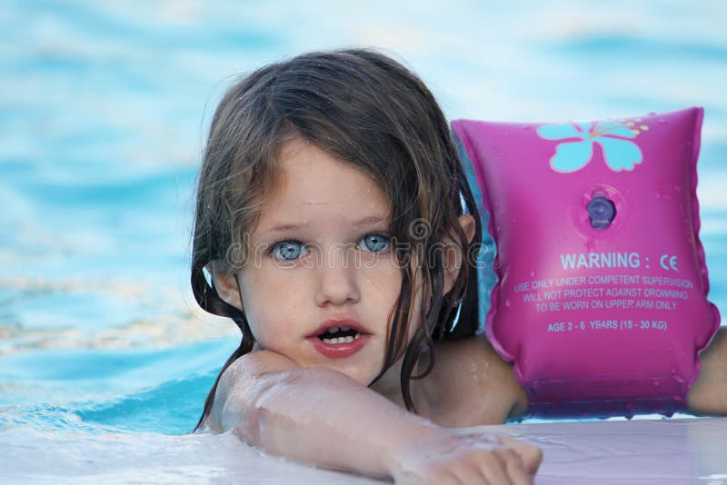 Climbing out stock photo. Image of female, aqua, child - 10424080