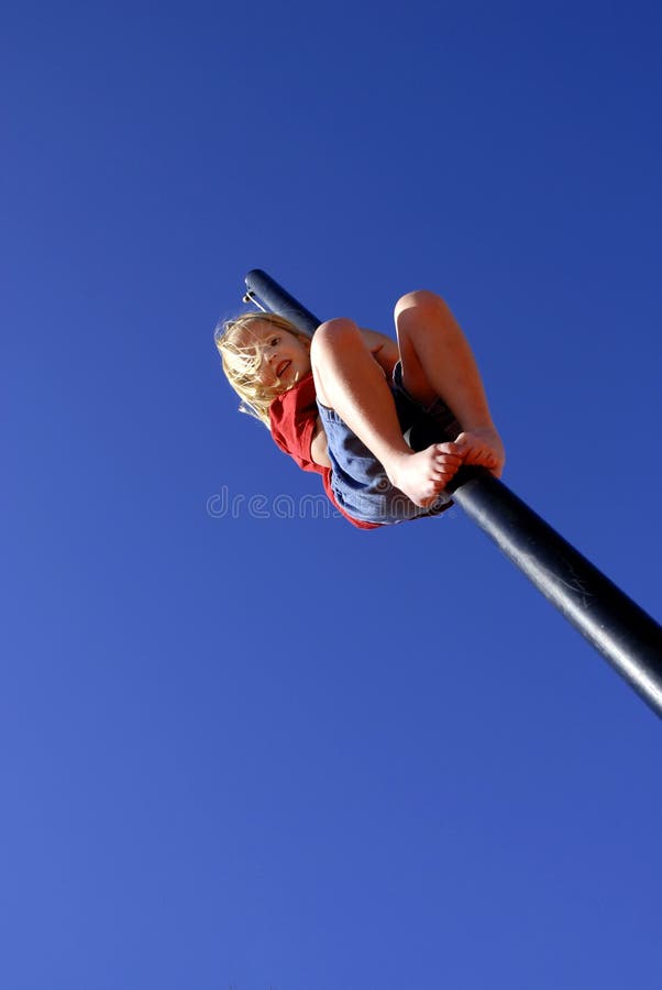 Climbing Pole stock photo. Image of falling, hopeful, fearsome - 3593632