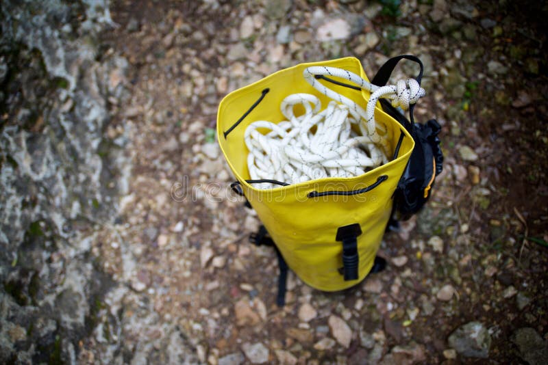 Climbing rope view stock photo. Image of white, security - 114268882