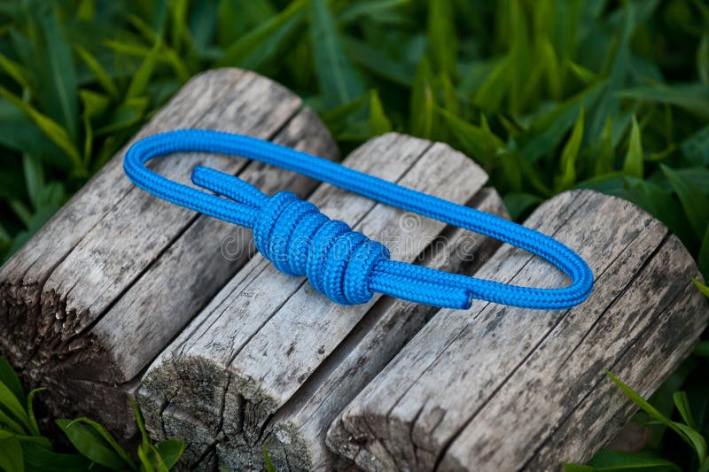Climbing Rope on a Natural Background. Stock Image - Image of topview ...