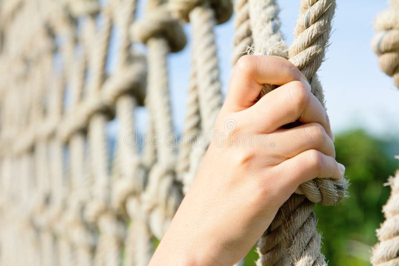 Climbing ropes stock image. Image of fitness, activity - 45364405
