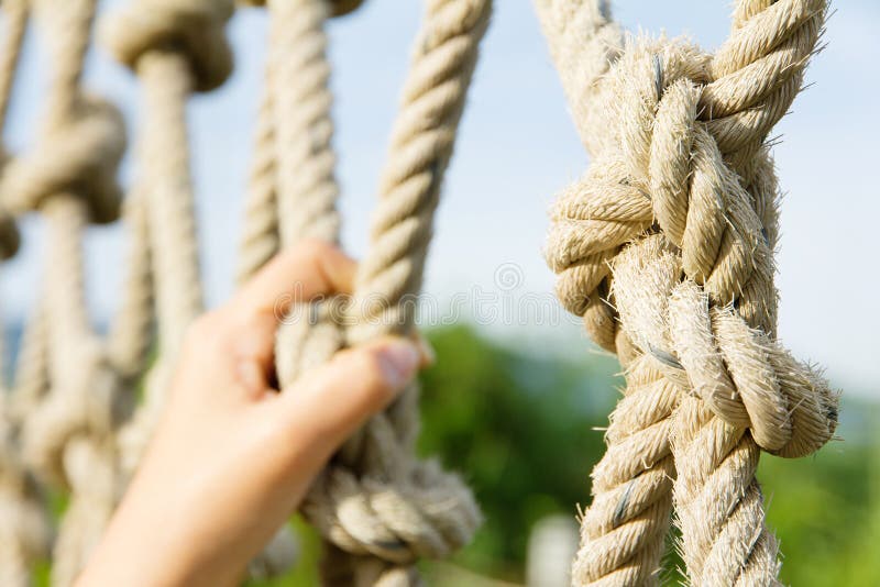 Climbing ropes stock photo. Image of netting, pursuit - 45364418