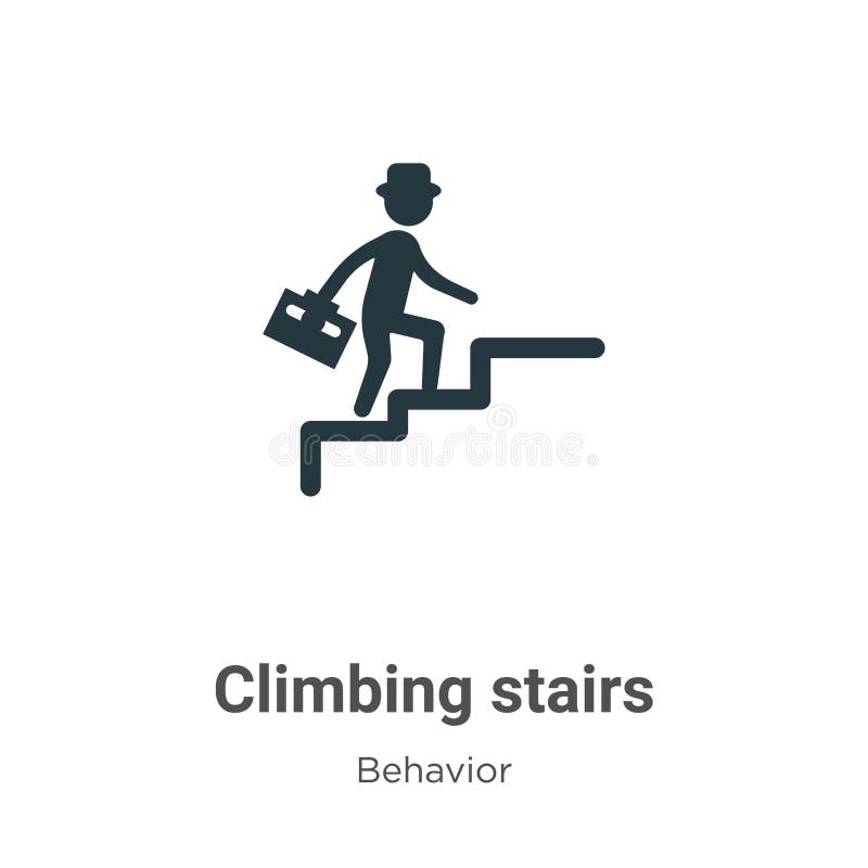 Climbing Stairs Logo stock vector. Illustration of climb - 36708211