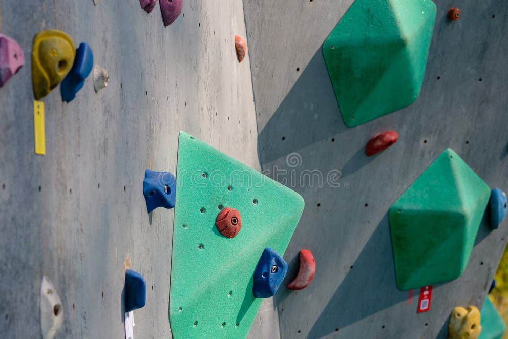 Climbing Stand Simulator Outdoors. Artificial Holds for Training Rock ...