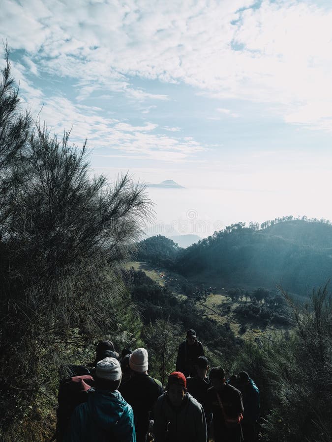 Butak Mountain stock image. Image of disappearing, sunlight - 275874329