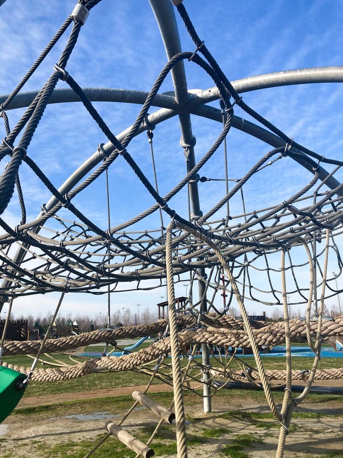 Climbing Structure Area in Public Kid Park Amazing for Make Kids Brave ...