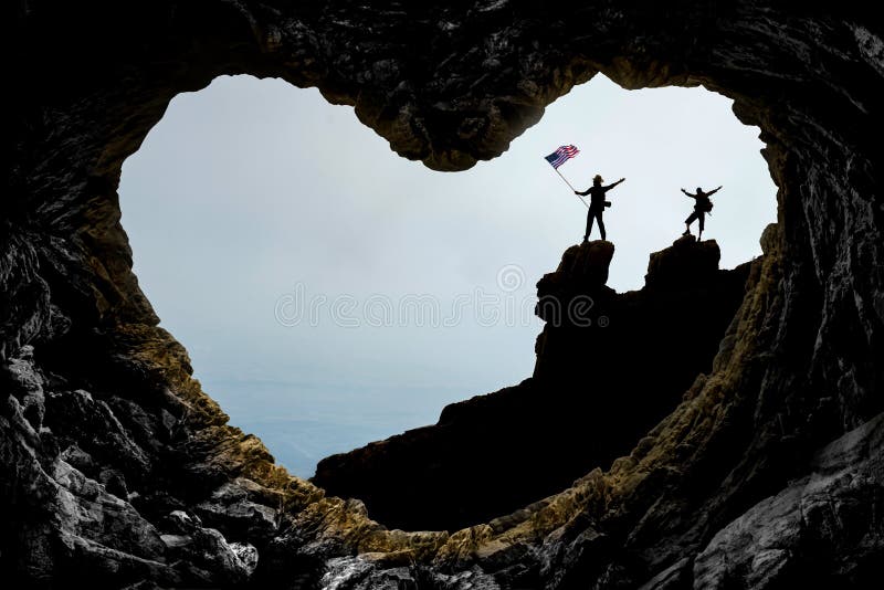 Climbing Success, High Peaks and Sporting Activity Stock Photo - Image ...