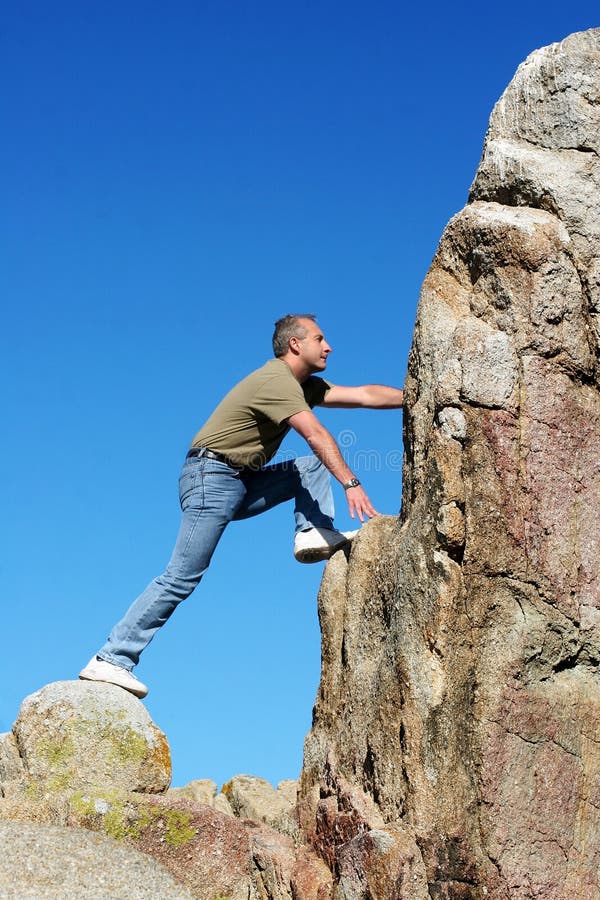 Climbing To The Top Stock Image - Image: 391721