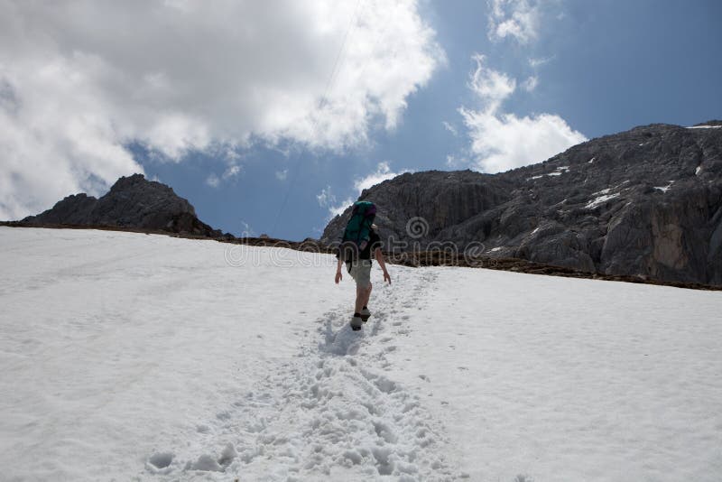 Climbing up to the top stock image. Image of extreme - 14969737