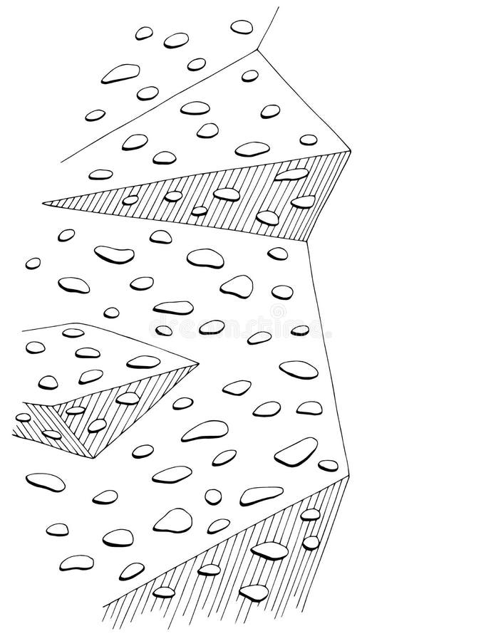 Climbing Wall Graphic Black White Interior Sketch Illustration Vector ... Climbing Wall Graphic Black White Interior Sketch Illustration Vector ...