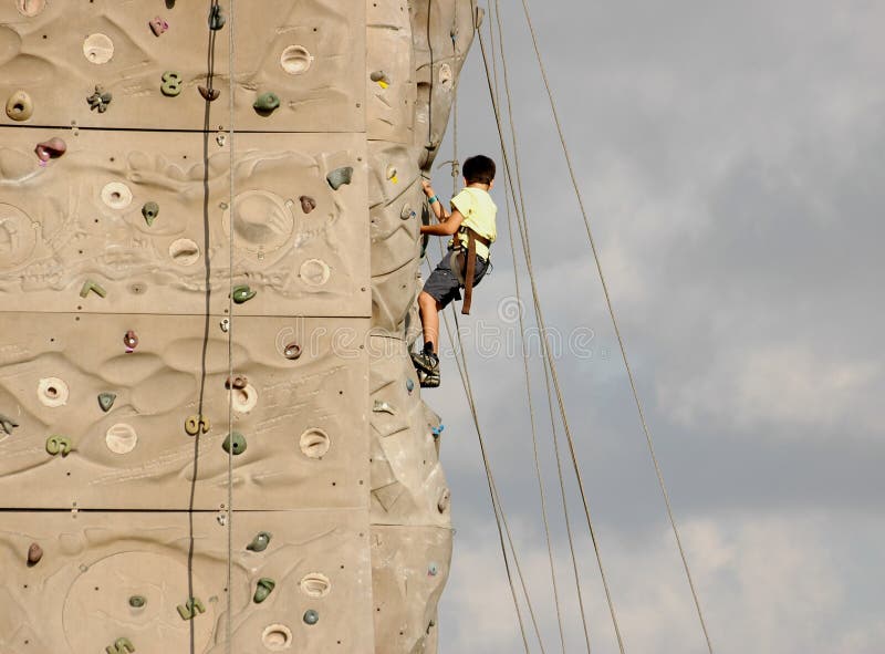 Climbing Wall IV stock photo. Image of high, climb, soar - 267220