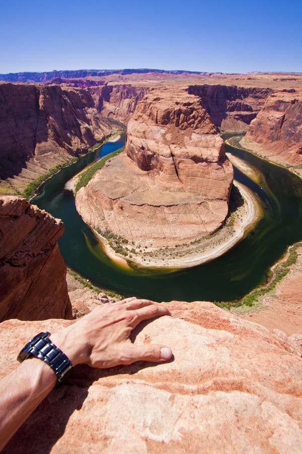 Clinging to Cliff Face stock image. Image of rock, point - 29185319
