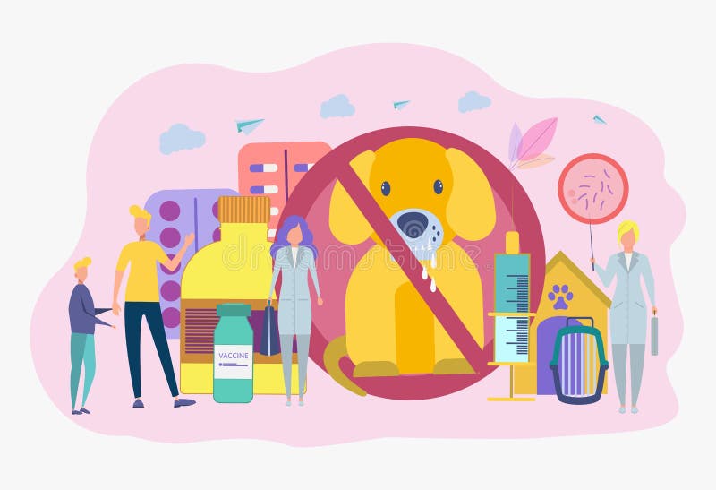 Clinic for Animals. Veterinary Service, Veterinary, Concept of Rabies ...