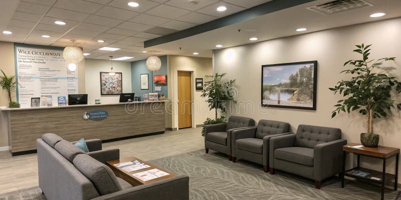 Clinic Lobby Interior Design Stock Image - Image of public, clinic ...