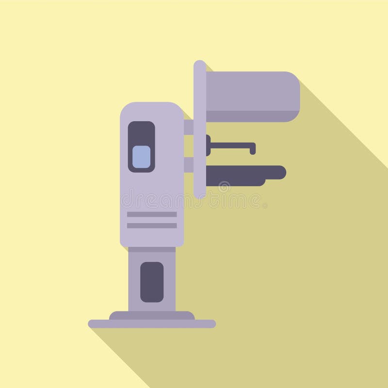 Clinic Mammography Machine Icon Flat Vector. Patient Lab Stock Vector ...