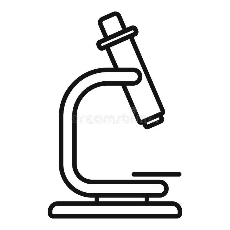 Clinic Microscope Lab Icon Outline Vector. Clinic General Stock ...