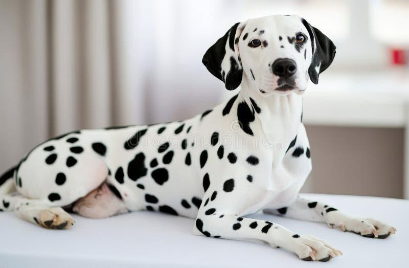 In the Clinic, a Vet Performs a Stethoscope Check on a Dog Stock Photo ...