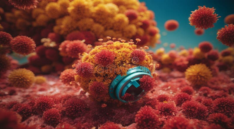 Clinic Virus Under the Microscope, Virus Wallpaper, Covid Virus Under ...