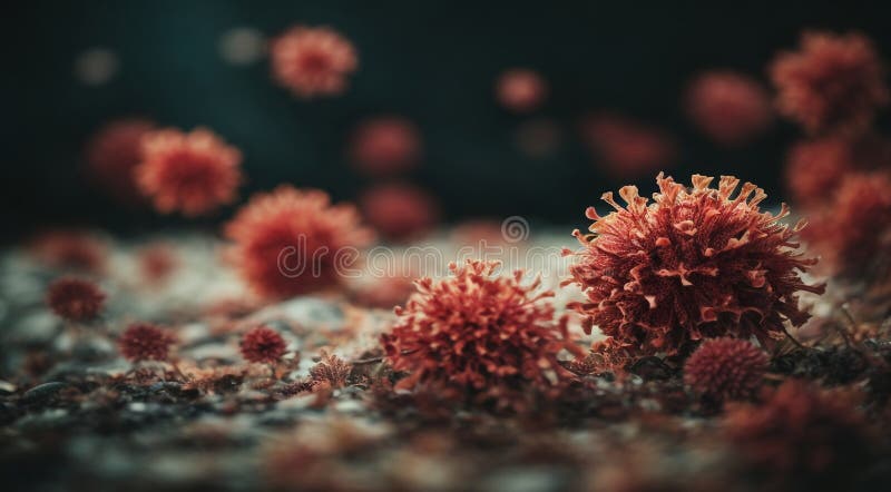 Clinic Virus Under the Microscope, Virus Wallpaper, Covid Virus Under ...