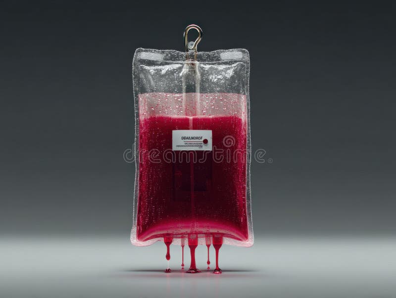 A Clinical Image of an Empty Blood Bag Stock Photo - Image of equipment ...