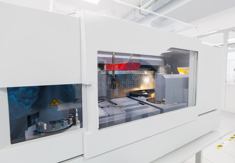 Clinical Laboratory, Blood Bank Equipment Stock Image - Image of care ...