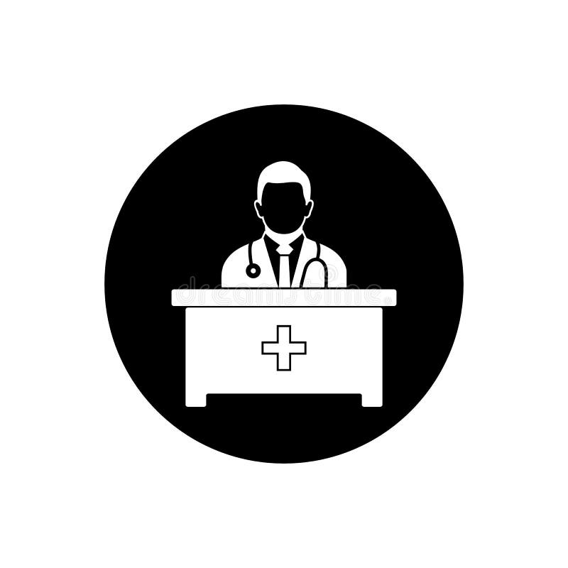 Clinical Manger Rounded Icon. Stock Vector - Illustration of healthcare ...
