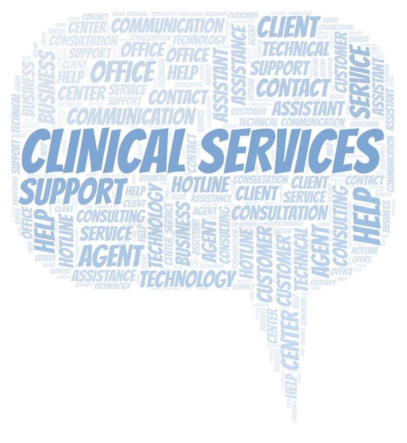 Clinical Services Word Cloud. Stock Illustration - Illustration of ...