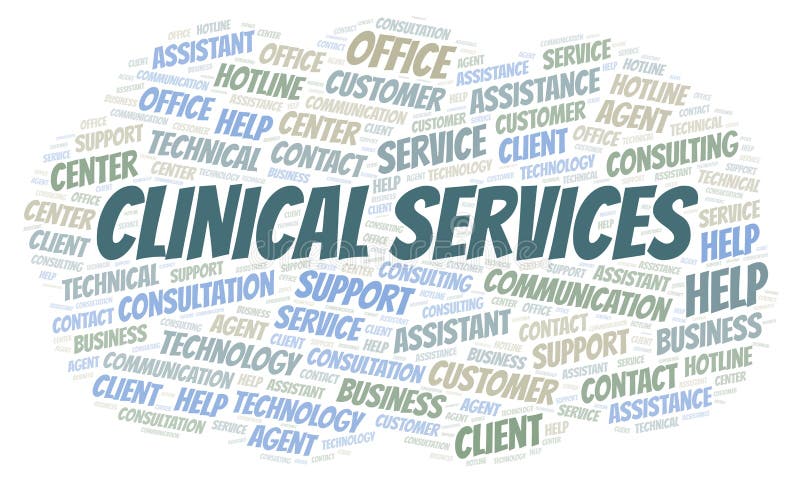 Clinical Services Word Cloud. Stock Illustration - Illustration of ...