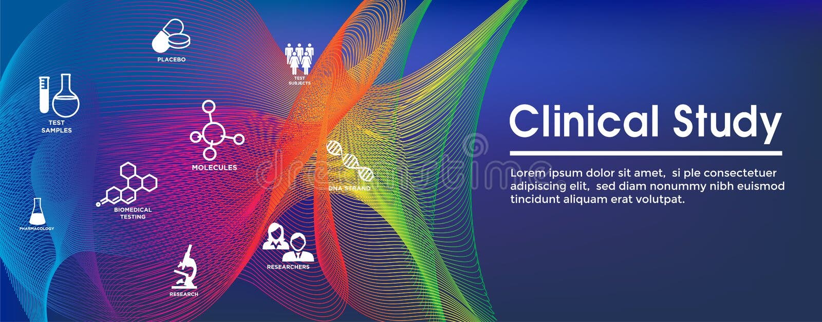 Clinical Study Design Infographic Chart Design Template Stock Vector ...