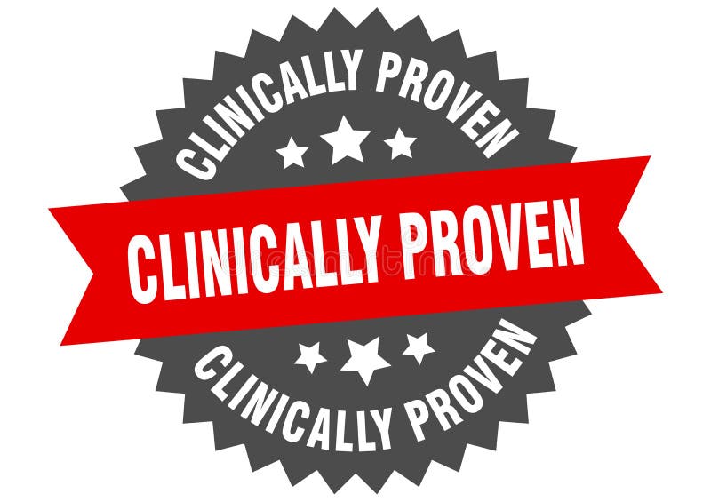 Clinically Proven Sign. Clinically Proven Circular Band Label ...
