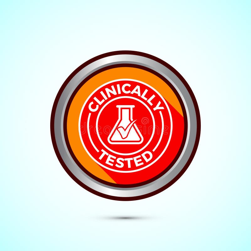 Clinically Tested Icon Design Illustration, Clinically Proven Label ...