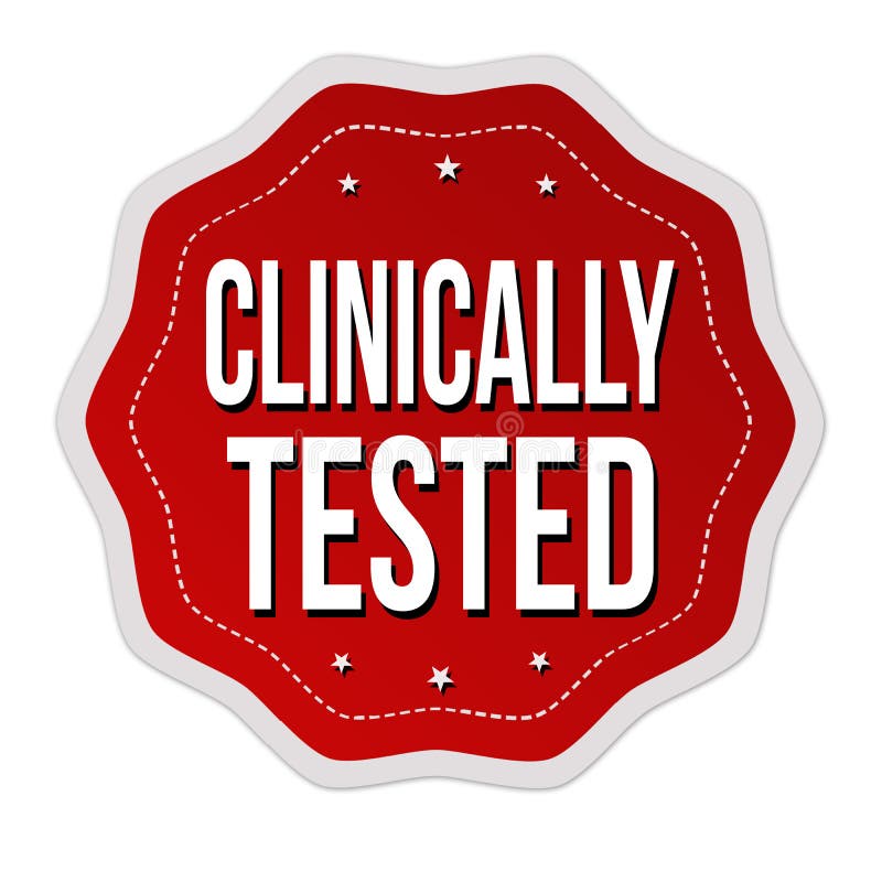 Clinically Tested Sign. Lab Tested Sign. Check Mark and Laboratory ...