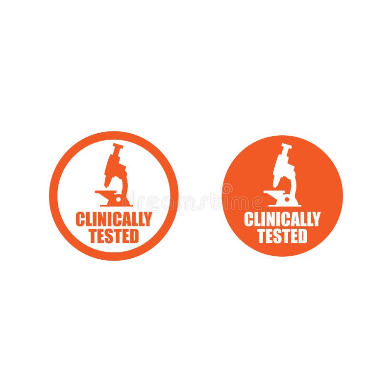 Clinically tested logo stock vector. Illustration of natural - 183101455