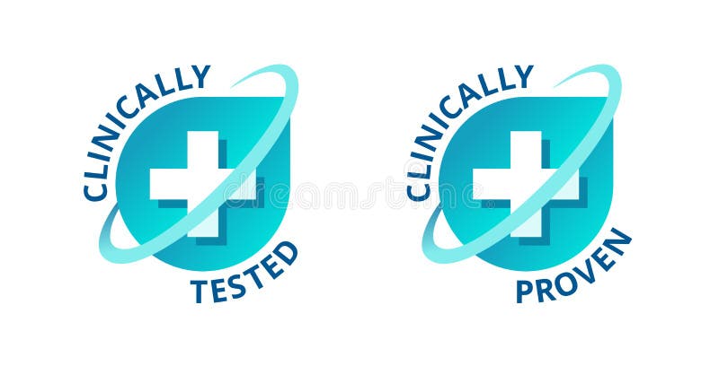 Clinically Tested Stamp - Laboratory Vial Stock Vector - Illustration ...