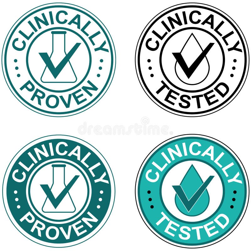 Clinically Tested Proven Stamp Stock Vector - Illustration of care ...