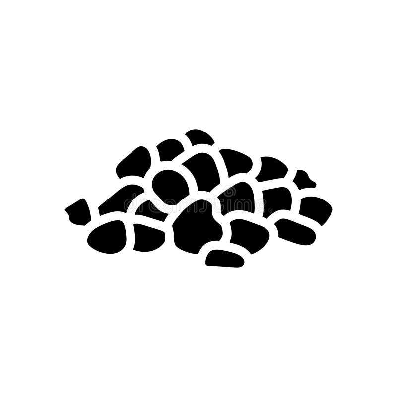 Clinker Cement Production Glyph Icon Vector Illustration Stock Image ...