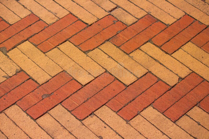 Clinker pavers ground view stock photo. Image of surface - 254682654